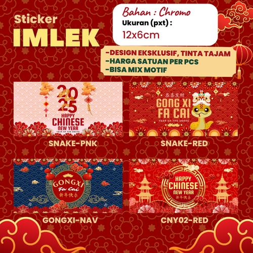 Promo Sticker Imlek Shio Label Stiker Segel CNY Toples Kue Kering ...