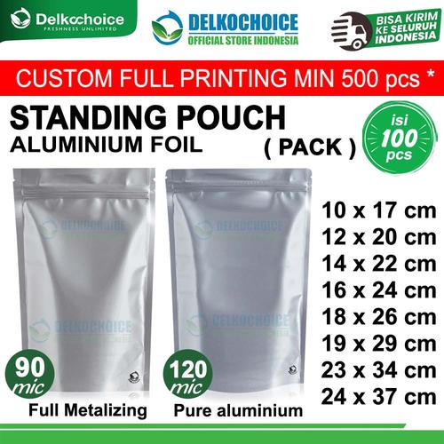 Jual (PACK) Standing Pouch ALUMINIUM METALIZING FOIL Kemasan Food Grade ...