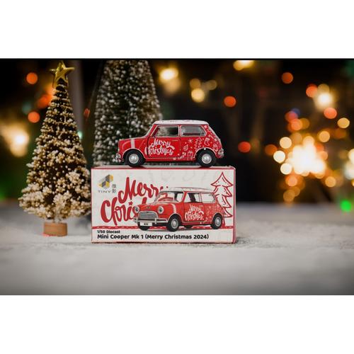 Jual TINY MINI COOPER Mk 1 Red colour - MERRY CHRISTMAS 2024 - scale 1: ...