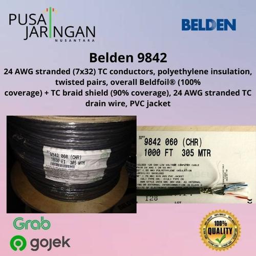 Jual Belden Kabel 9842 2 Pair 24 AWG Stranded RS485 PVC Insulasi ...