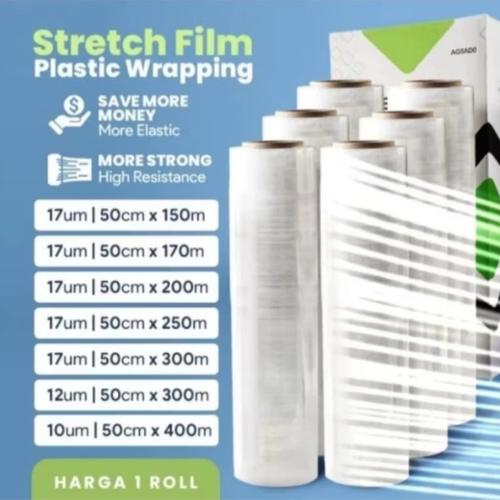 Jual Plastik Wrapping Barang Bening/ Hitam 50cmx300m - Bening - Kota ...