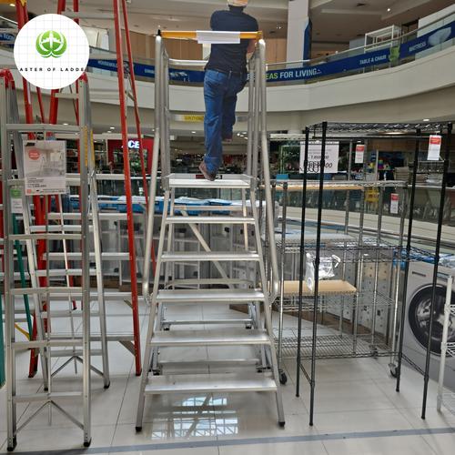 Jual Krisbow Fixstep Tangga Gudang Podium 9 step 2,3 mter/Tangga Dorong ...