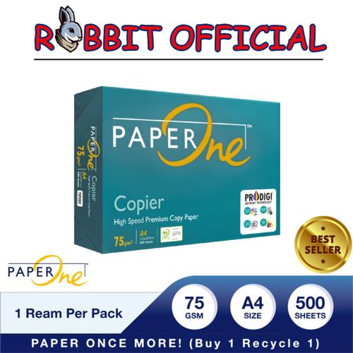 Jual Kertas HVS Paper One A4 - 75gsm isi 500 Lembar - Jakarta Utara ...