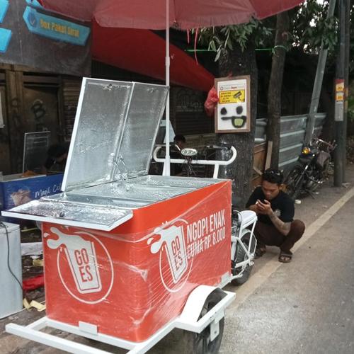 Jual gerobak kopi es keliling sepeda listrik selis - Jakarta Timur ...