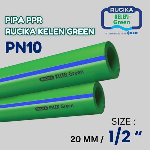 Jual Pipa PPR 1/2" (20mm) PN10 merk Rucika Kelen Green - Kota Surabaya ...