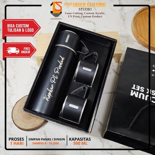 Promo Tumbler Set Custom Termos Stainless Mug Cangkir Hampers Souvenir ...