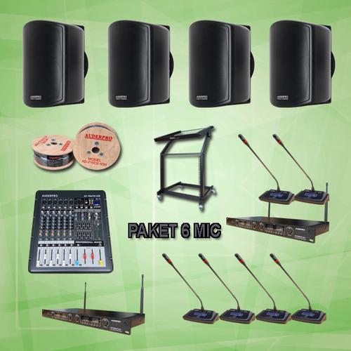 Jual MIC MEJA WIRELESS PAKET AUDERPRO MIC TABLE WIRELESS TW11 PAKAI 6 ...