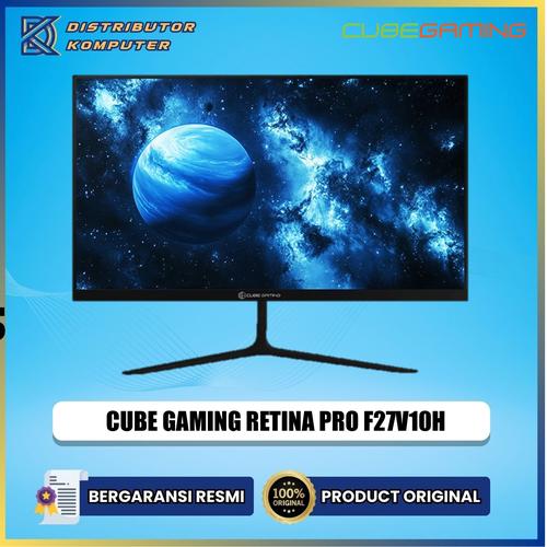 Promo Monitor CUBE GAMING RETINA PRO F27V10H 27" FHD IPS Frameless 100Hz Gaming Monitor ...