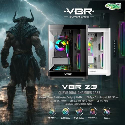Jual Case PC VBR Z3 Dual Chamber With USB Type-C M-ATX Gaming Case ...
