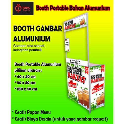 Jual Booth Portable / Gerobak Lipat / Bahan Alumunium Model Lipat ...