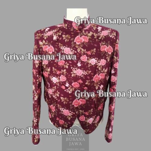 Jual Beskap Solo Krowok Alusan Motif Bunga Pakaian Adat Jawa - Kota ...