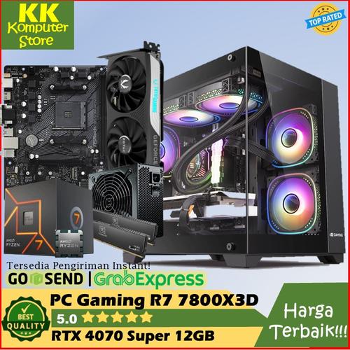 Jual pc gaming amd ryzen 7 7800X3D | rtx 4070 super 12gb| pc rakitan ...