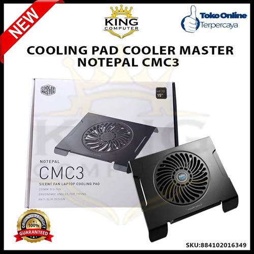 Jual COOLING PAD COOLER MASTER NOTEPAL CMC3 SILENT FAN-KIPAS LAPTOP ...