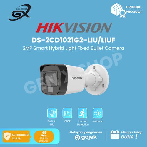 Jual Hikvision DS-2CD1021G2-LIU-LIUF IPC 2MP OUTDOOR BULLET NETWORK CAMERA BUILT IN MIC AUDIO ...