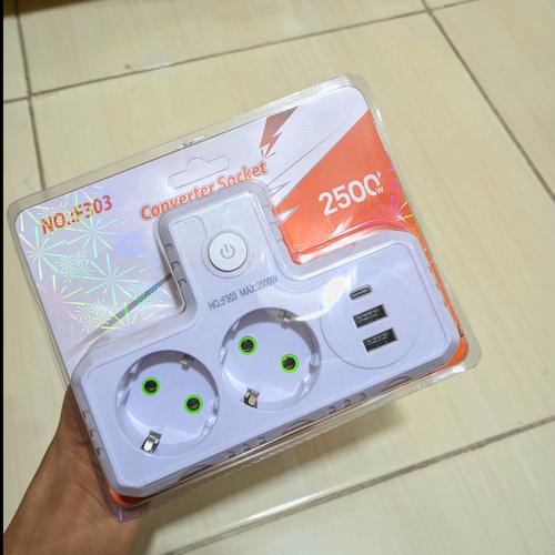 Promo Stop Kontak F303 Kabel Switch Lubang Saklar On Off Stop Kontak ...