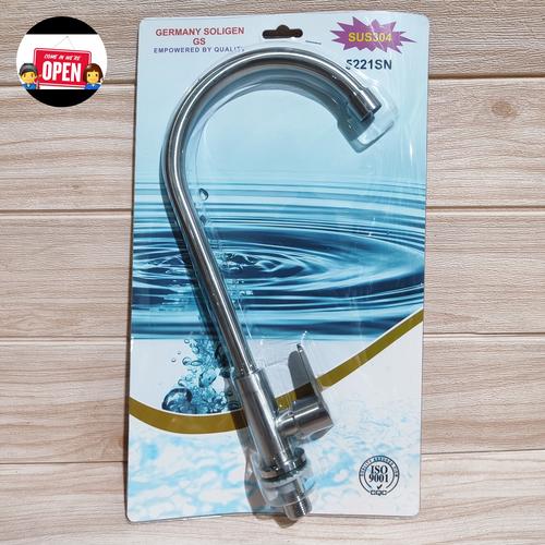 Jual Kran Dapur Cuci Piring Keran Drat Lurus Bawah 5221SN Ukuran 1/2 ...