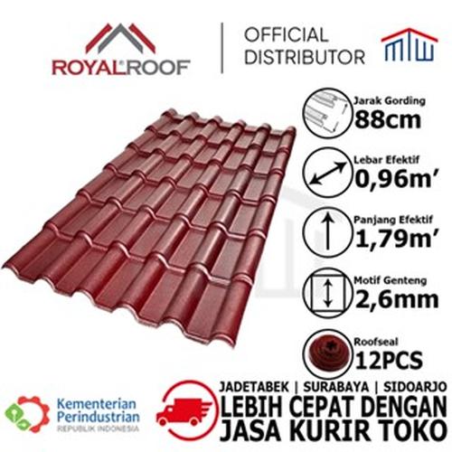 Jual Atap uPVC Motif Genteng Royalroof Rumah, Gazebo, Gapura, Balai ...