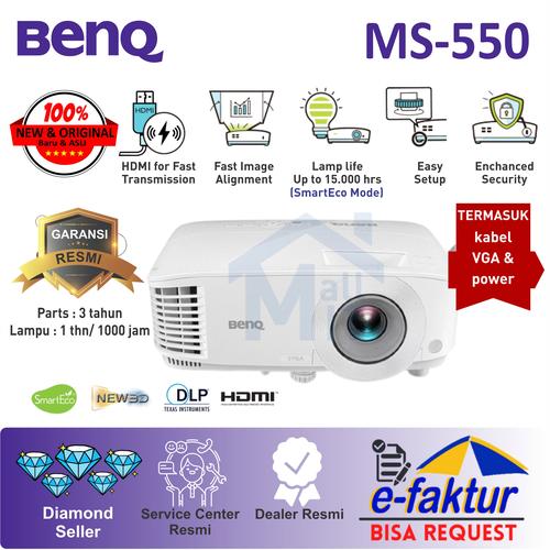 Promo PROYEKTOR BENQ MS-550 BENQ MS550 MS 550 - MS550 PK Cicil 0% 3x - Kota Medan - Mall IT ...