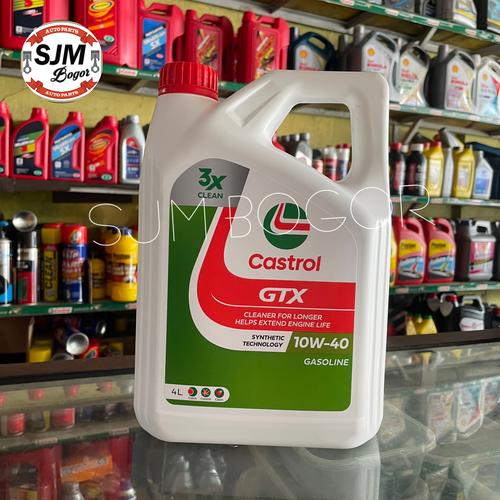 Jual Castrol GTX 10w 40 API SN PLUS kemasan galon isi 4 liter - Kota ...