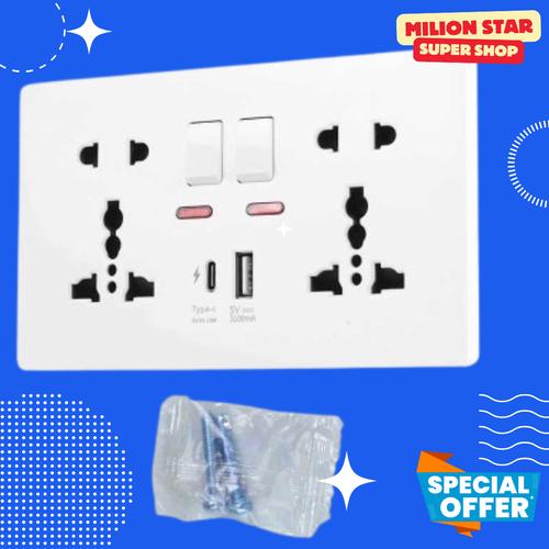 Jual Stop Kontak Multi Lengkap dengan Port USB dan Type-C - Jakarta ...