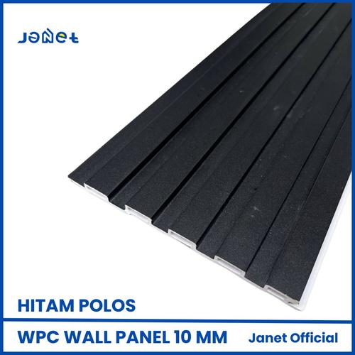 Promo WPC Wall Panel Hitam Polos 3Meter | T 300cm dan L 15.5cm | 1cm ...
