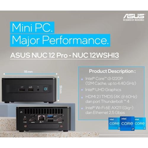 Jual Asus NUC 12 Pro - NUC12WSHI3 (Intel Core i3-1220P) + NVME 512GB + RAM 32GB - Kota Bandung ...
