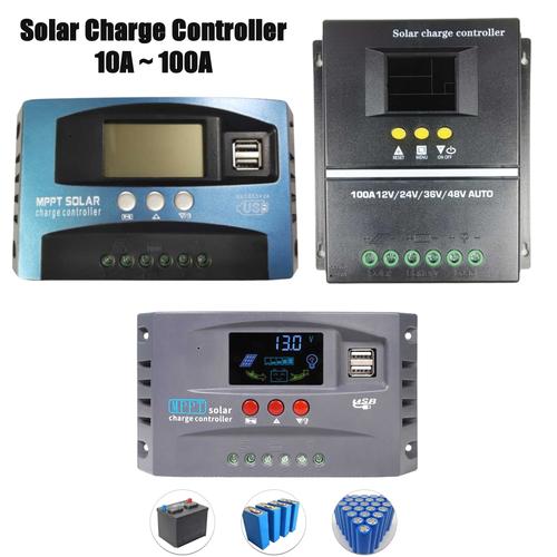 Jual SCC MPPT/PWM 20A 30A 60A 100A Solar Charge Controller 12V/24V-36V/48V - 10A W88 PWM ...