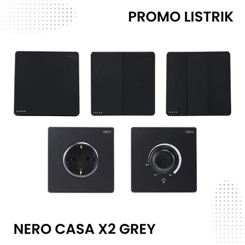 Promo SAKLAR NERO CASA X2 MATTE BLACK ENGKEL, SERI, TRIPLE ...