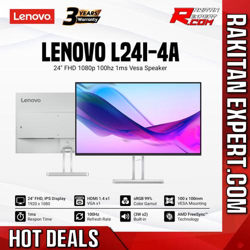 Jual Monitor LED LENOVO L24i-40 | L24i-4A 24" IPS 1080p 100Hz VGA HDMI ...