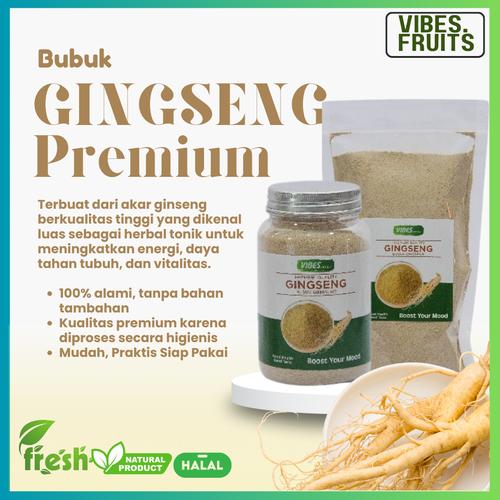 Promo Bubuk Ginseng 100 / 200 Gram Obat Alami Herbal Organik Ginseng ...