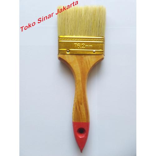 Jual Kuas Cat 3 " Inch Kuas Cat Kayu Besi Tembok Dinding Beton Paint ...
