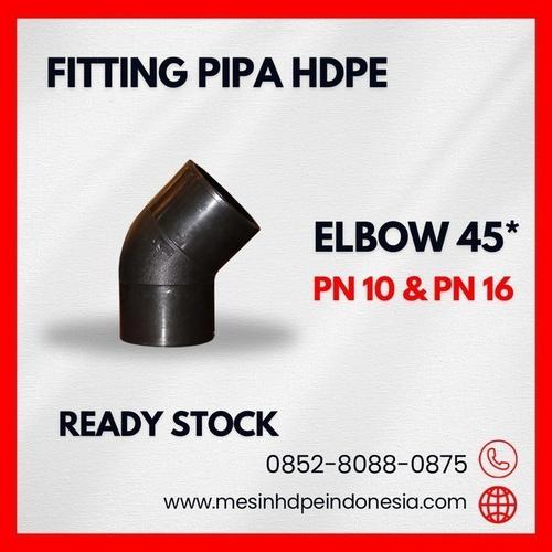 Jual Elbow Pipa Hdpe 45* Ukuran 12 Inch 315 mm PN 10 dan PN 16 | Elbow ...