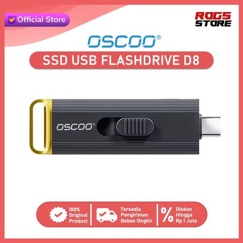 Promo OSCOO SSD EXTERNAL D8 USB FLASHDRIVE 512GB 1TB 2TB GARANSI RESMI ...