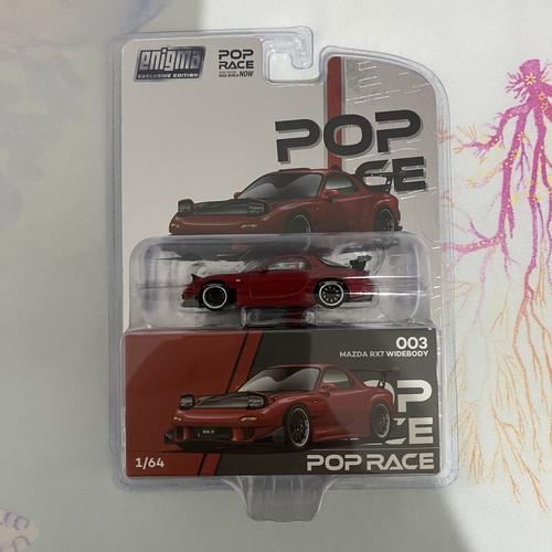 Jual Pop Race 1/64 PRE003 Mazda RX-7 RE-Amemiya Widebody Metallic Red ...