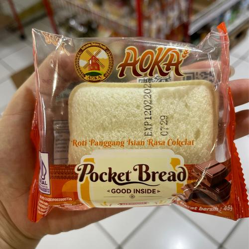 Jual aoka pocket bread cokelat - aoka sandwich cokelat - aoka tanpa ...