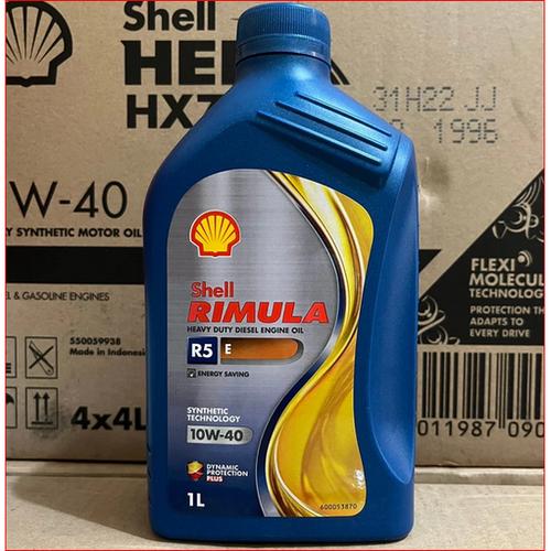 Jual Oli Shell Rimula R5E 10W-40 1L Oli Mesin Mobil Shel Rimula Heavy ...