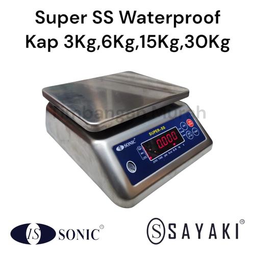 Jual TIMBANGAN TAHAN AIR, DIGITAL, DAGING, SONIC / SAYAKI 3S kap 3kg ...