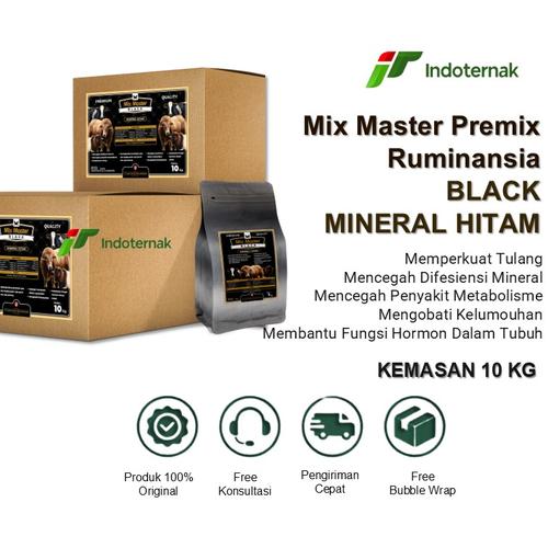 Jual MIX MASTER BLACK MH - Mineral Hitam Untuk Hewan Ternak Sapi Kambing Domba Kemasan DUS 10KG ...
