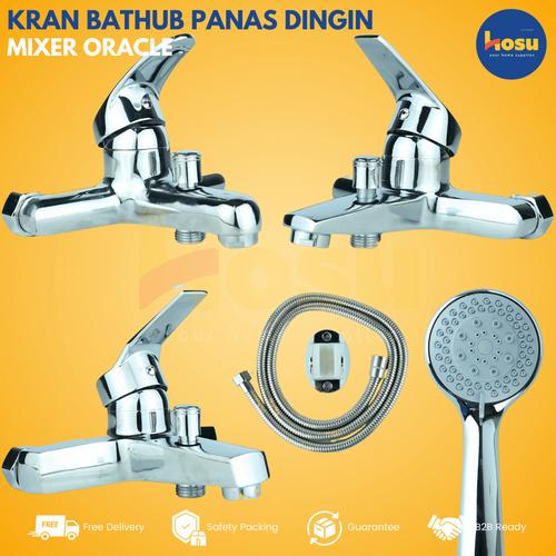 Promo ORACLE Keran Bathtub Panas Dingin Mixer Stainless Steel Set ...