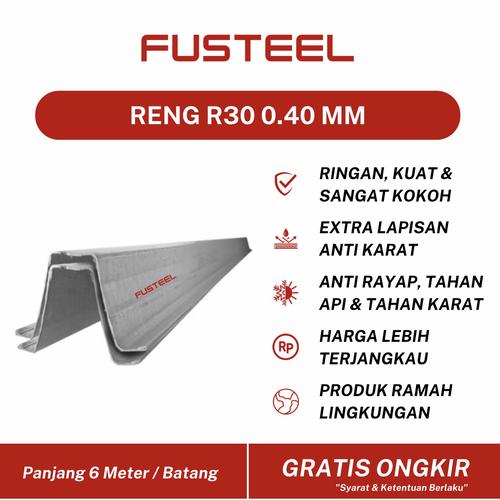 Jual Reng Baja Ringan R30 0.40 mm - Jakarta Barat - FUSTEEL | Tokopedia