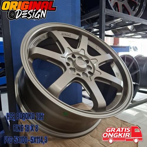 Jual Velg mobil ring 18 pelek Hsr BOROKO TJH R18 Untuk Crv , innova , hilux single , rush - Kab ...