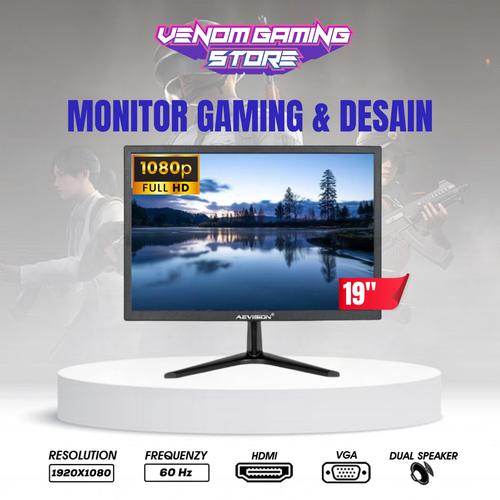 Jual Monitor LED Aevision 19 inch HDMI - VGA - USB Port - Kab ...