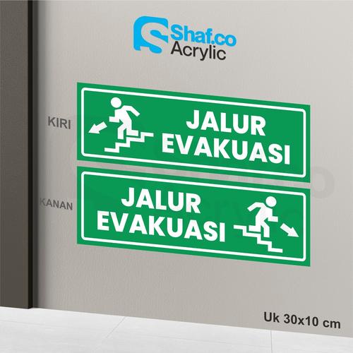 Jual STICKER JALUR EVAKUASI (TANGGA) // STIKER // RAMBU-RAMBU - KIRI - Kota Makassar - Shaf.co ...