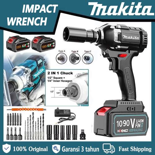 Promo MAKITA 1090V Impact Wrench Mesin Bor Cordless Pembuka Baut ...