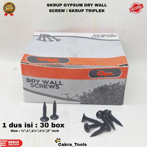 Promo Skrup Gypsum Dry Wall Screw Sekrup Kayu Sekrup Gypsum Sekrup ...
