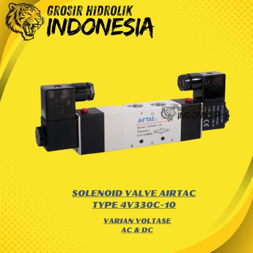 Jual SOLENOID VALVE 4V330C-10 SELENOID VALVE AIRTAC 4V330C 10 AC220 / DC24 - AC 220 - Jakarta ...