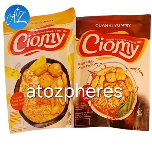 Jual Halal MUI CUANKI YUMMY Ciomy rasa kuah kaldu ayam pedas 80g keju ...