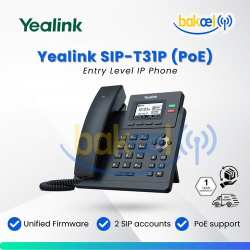 Jual YEALINK SIP-T31P IP Phone Entry-level IP Phone SIP T31P - Kota Surabaya - BakoelWIRELESS ...
