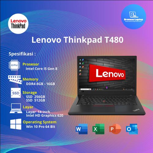 Jual Lenovo ThinkPad T480/T480s/T490/T490s| Core i5/ i7| Gen 7/8 ...