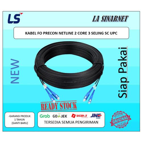 Jual KABEL FO PRECON NETLINE 2 CORE 3 SELING 120M METER SC UPC / KABEL ...